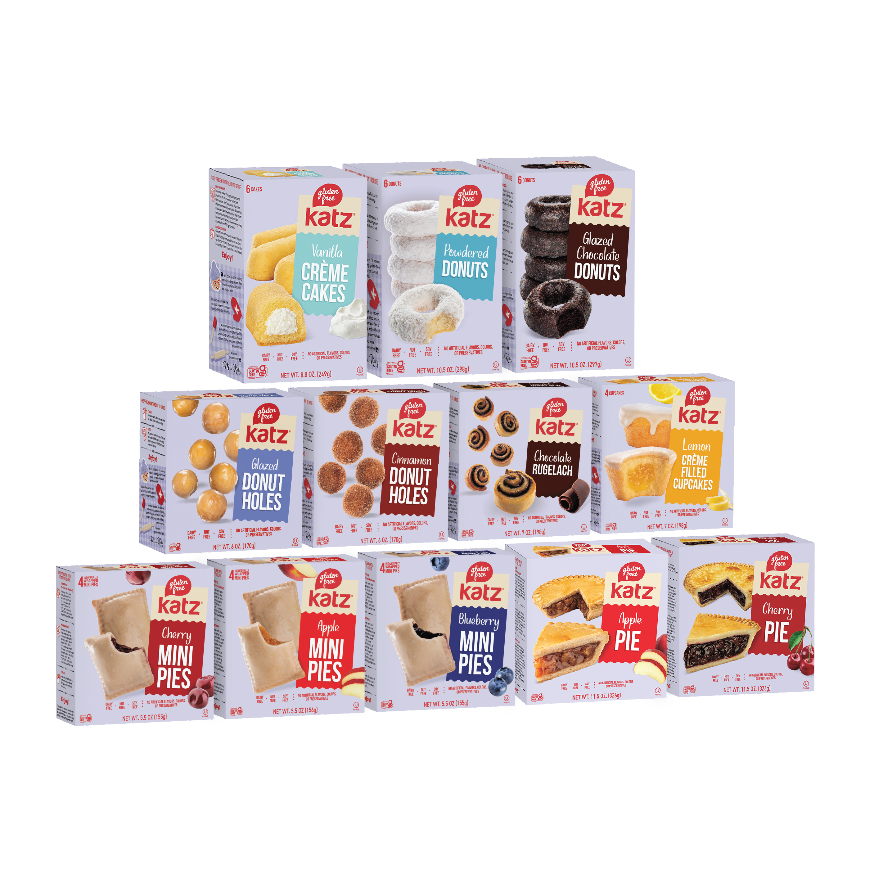 Sweet Packs 12 Varieties | Katz Gluten Free | Multipacks